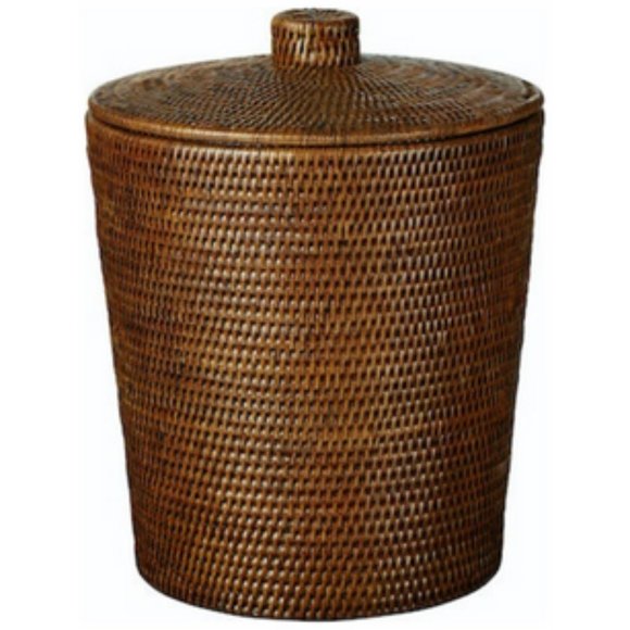 OKA | Accents | Nwtoka Lined Rattan Basket With Lidbrown | Poshmark